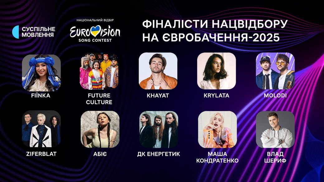 TOP-3 favorites of the National Selection for Eurovision 2025 according ...