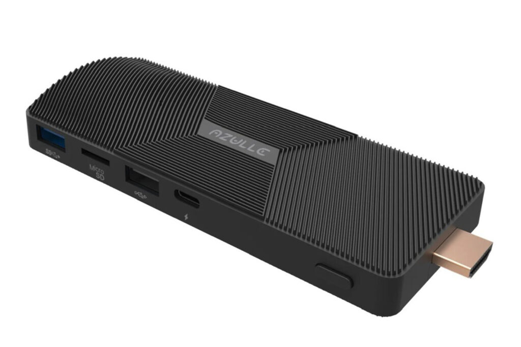 A cheap computer in the form of a "flash drive" is presented ...